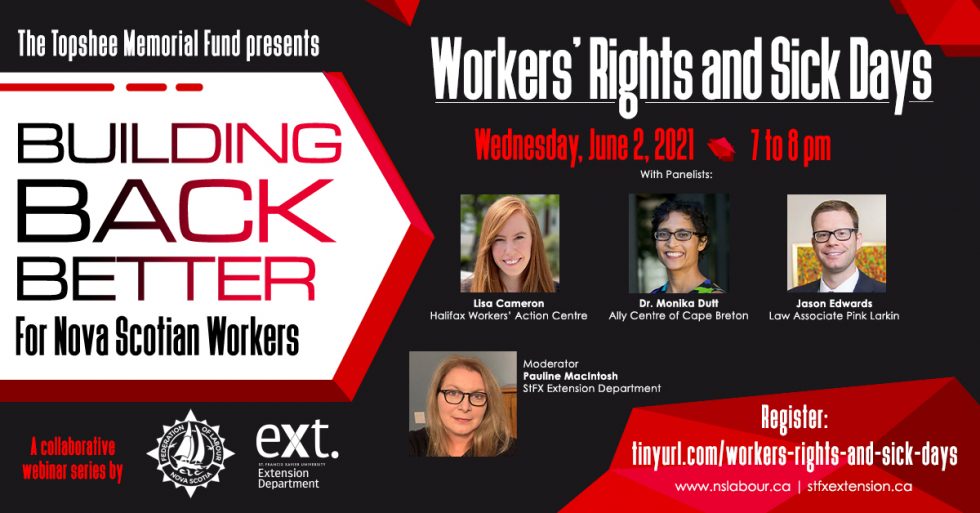 Webinar: Workers' Rights and Sick Days in Nova Scotia - Coady Institute