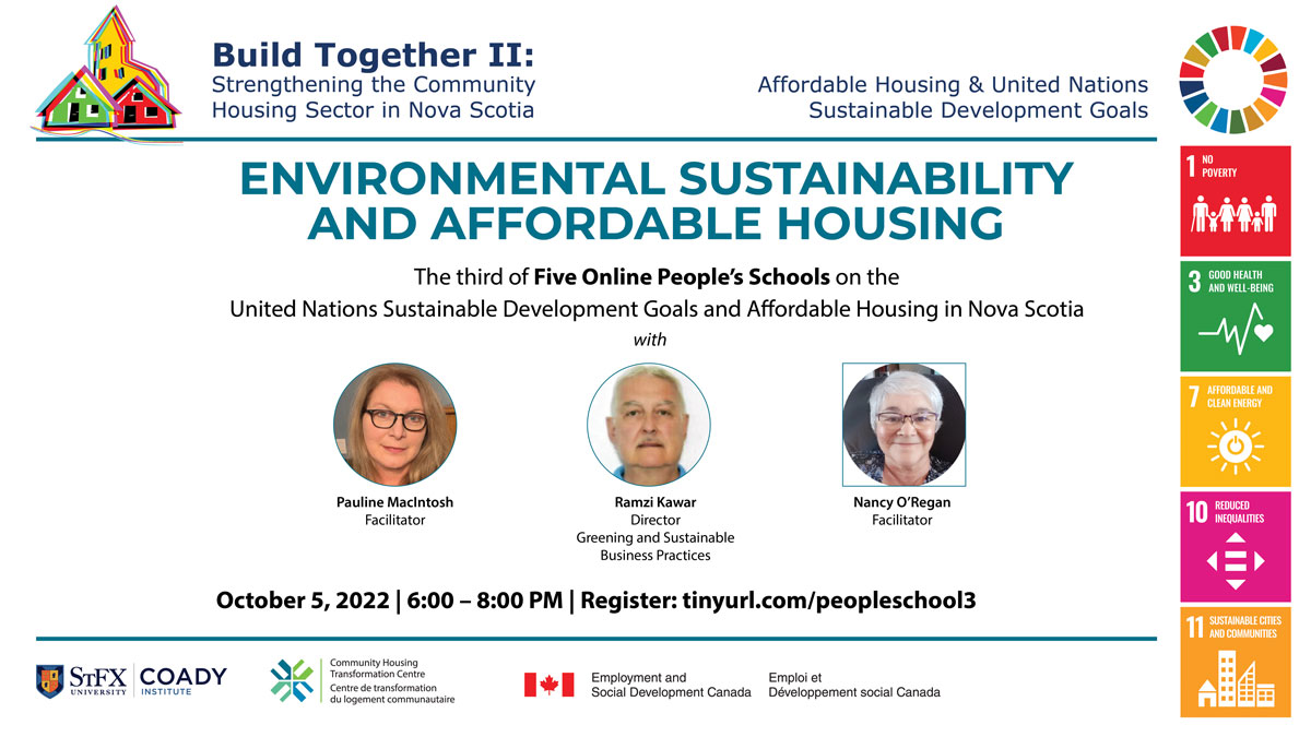 Environmental Sustainability and Affordable Housing - Coady Institute